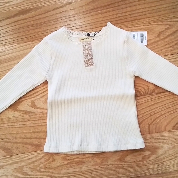 Shirts & Tops | Nwt Little Girls Ivory Ribbed Sweater | Poshmark